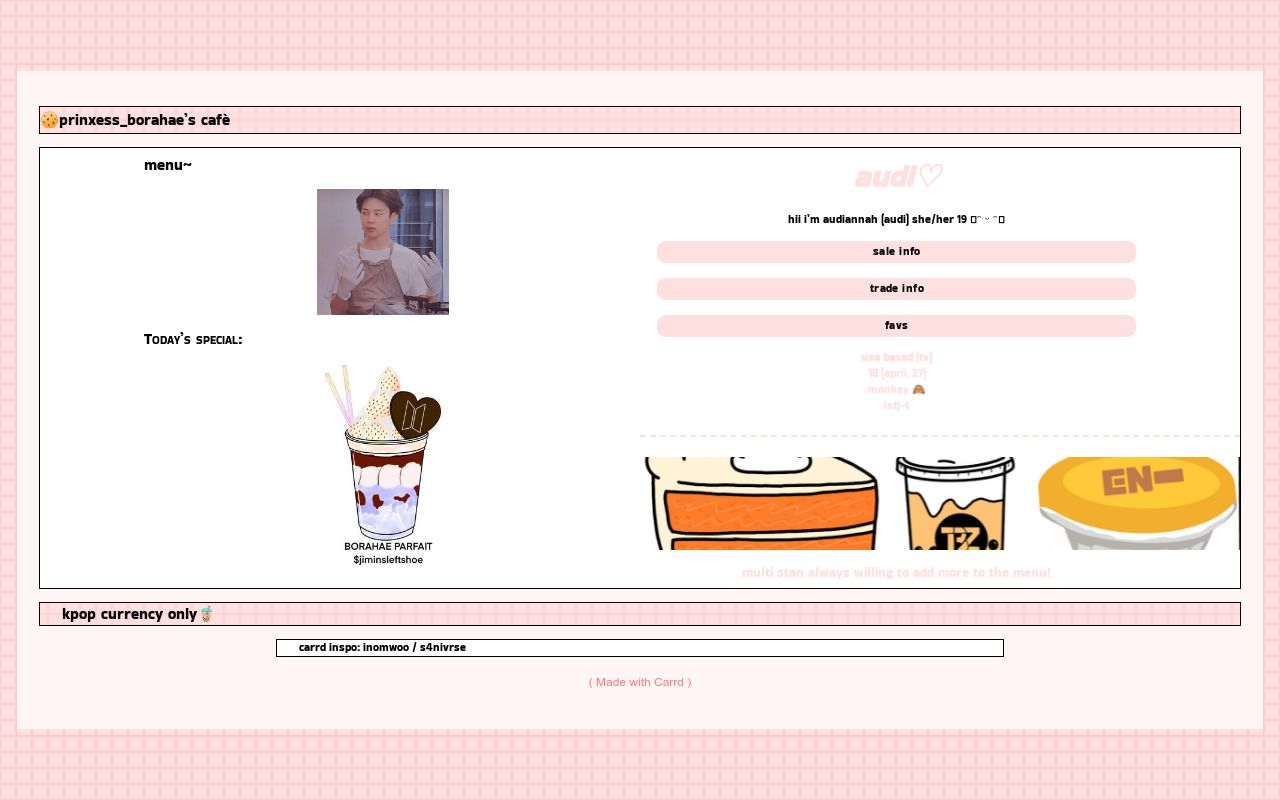Prinxess_borahae’s café